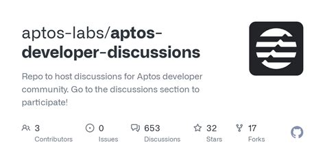 Github Aptos Labsaptos Developer Discussions Repo To Host Discussions For Aptos Developer