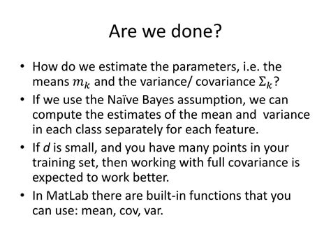 Ppt Generative Classifiers The Gaussian Classifier Powerpoint