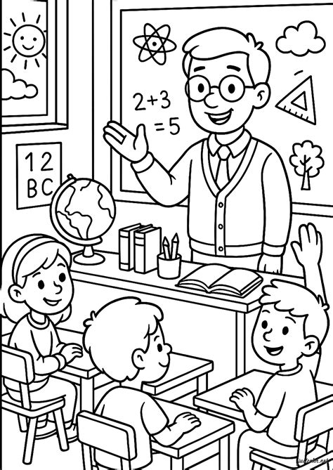 Class Colouring Pages Back To School All Classes Colouring Pages
