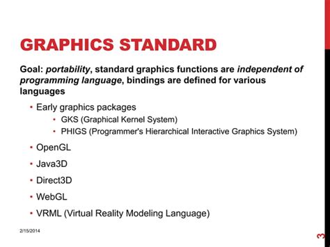 cgp lecture2 graphics standard opengl ppt