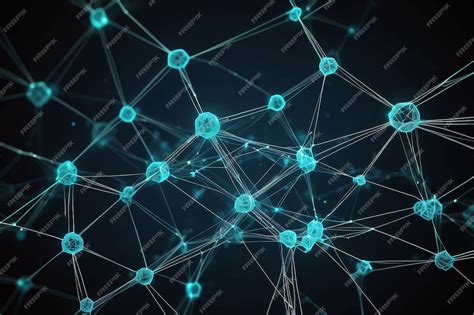 Premium Photo An Abstract Node Network Background Image