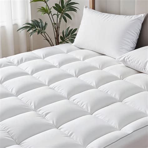 Skylinewears Mattress Topper Extra Thick Pad Cover Quilted Plush Pillow