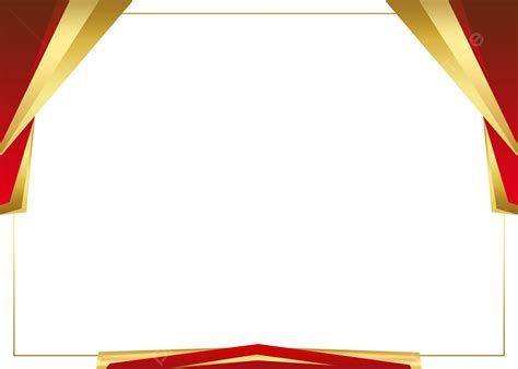 Certificate Border Design Vector Hd Images Simple Red Black