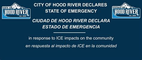 City Of Hood River Declares State Of Emergency City Of Hood River