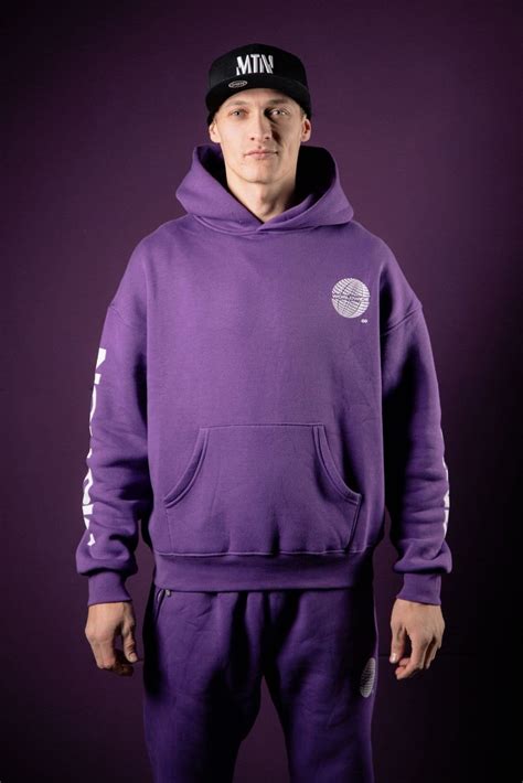 Purple Worldwide Hoodie The Motion Brand