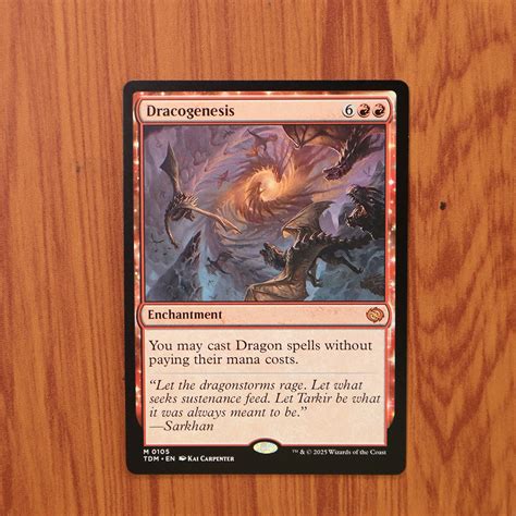 Dracogenesis 105 Tdm Hologram Magic The Gathering Proxy Mtg Cards Top