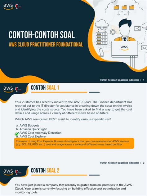 Contoh Contoh Soal Aws Cpf 2024 Pdf Cloud Computing Amazon Web Services