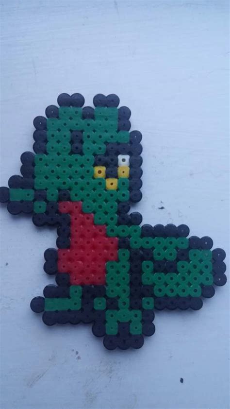 Treecko pixel bead art Pokémon Amino