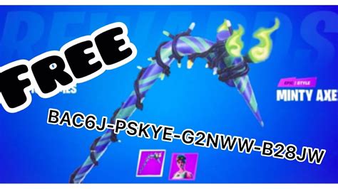 Free Minty Axe Codes 2021