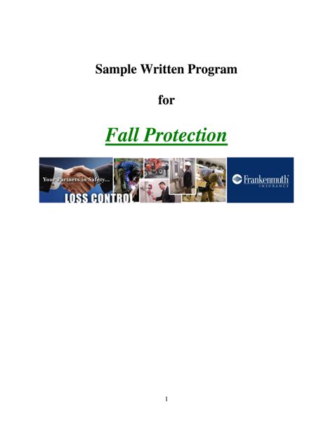 Frankenmuth Insurance Written Sample Written Program Form Fill Online Printable Fillable
