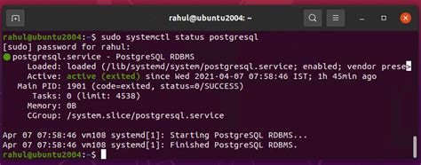 Postgresql On Ubuntu2004 Tecadmin