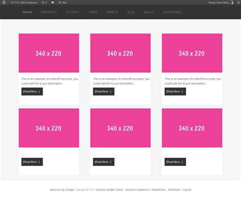 Add Featured Widgets To Genesis 20 Sample Themes Home Page