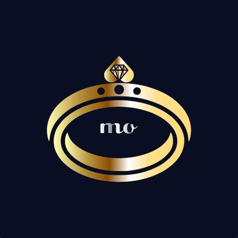 Premium Vector Mo Initial Logo Wedding Jewelry Logo Vector Template