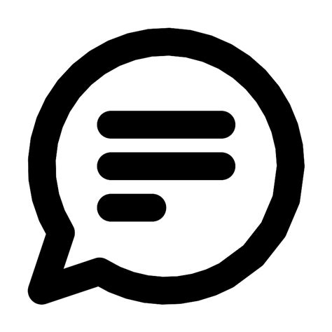 Chat Text Line Vector SVG Icon SVG Repo