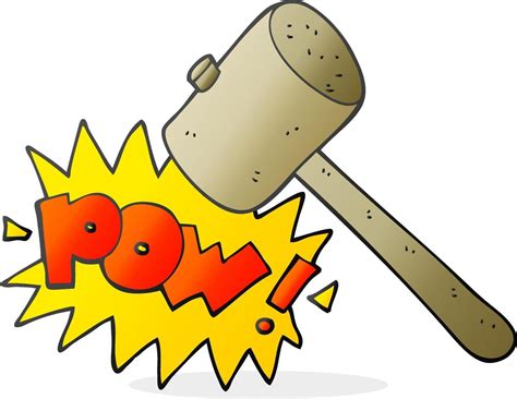 Freehand Drawn Cartoon Wooden Mallet 11862007 Vector Art At Vecteezy