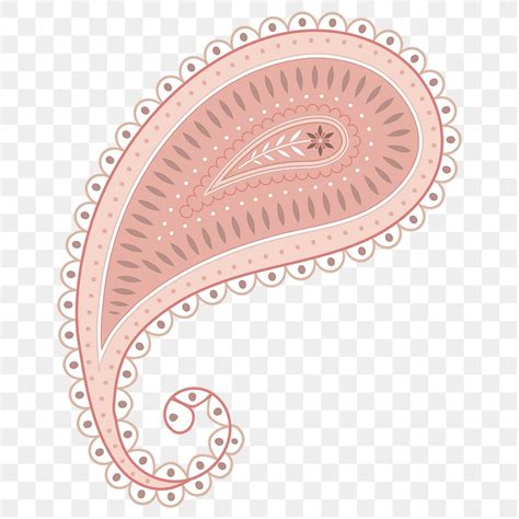 Nude Pink Paisley Png Sticker Premium Png Sticker Rawpixel