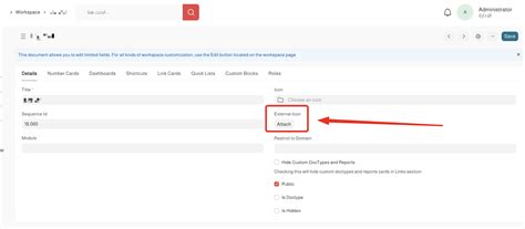 How To Set Icon To A Custom Workspace In Frappe Framework Frappe Framework Frappe Forum