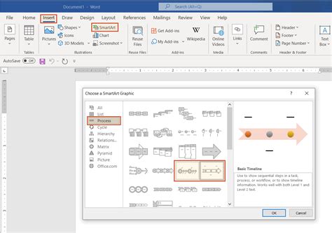 How To Make A Timeline In Word Free Template