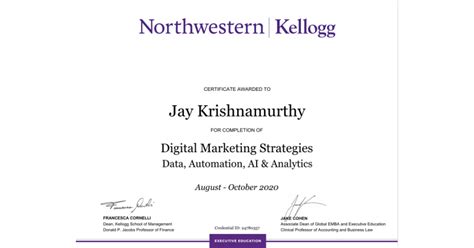 Jay Krishnamurthy On Linkedin Thanks Kellogg Prof Sawhney Faculty