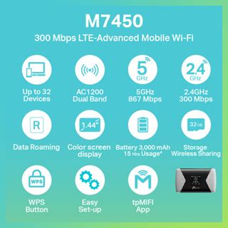 Tp Link M Pocket Wifi Mbps G Lte Advanced Cat