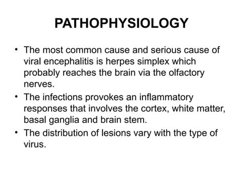 Acute Viral Encephalitis Clinical Features And Management Ppt