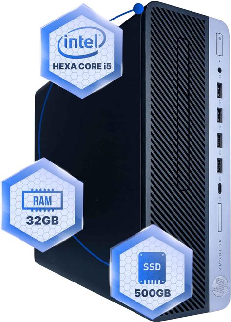 Amazon Com HP ProDesk 600G4 Desktop Computer Hexa Core Intel I5 3 2 32GB DDR4 RAM 500GB