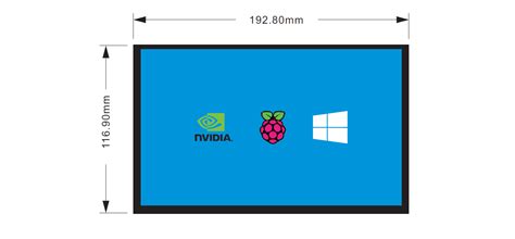 8 Inch Raspberry Pi Display 800 480 With HDMI