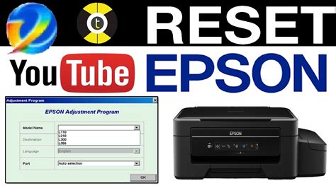 Reset Printer Epson L Work Youtube