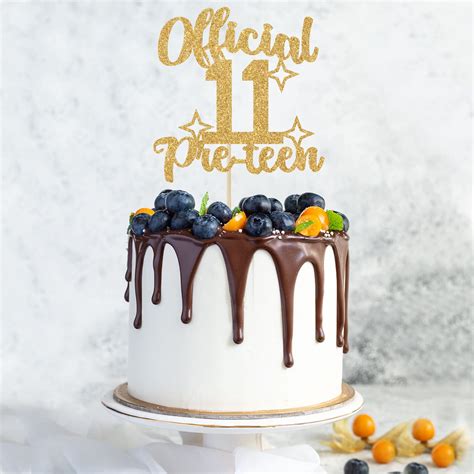 Happy 11th Birthday Cake Topper 11 Year Old Cake Decor