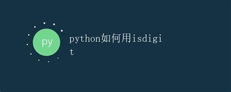 Python如何用isdigit极客笔记