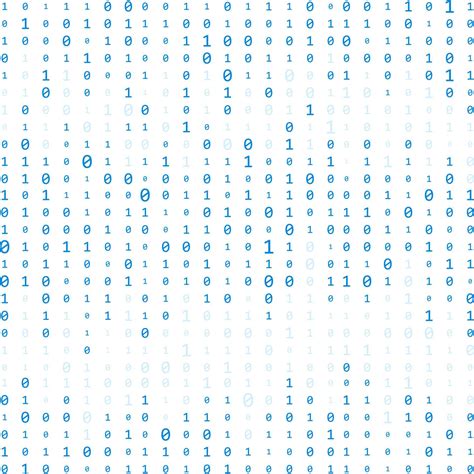 Background With Numbers On The Screen Binary Code Zero One Matrix