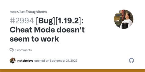 Bug 1192 Cheat Mode Doesnt Seem To Work · Issue 2994 · Mezz