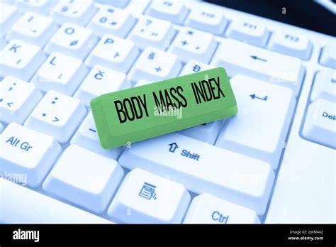 Hand Writing Sign Body Mass Index Concept Meaning Value Derived From