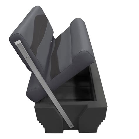 Wise Premier Pontoon Flip Flop Seat Cushion And Base Set Dark Mode