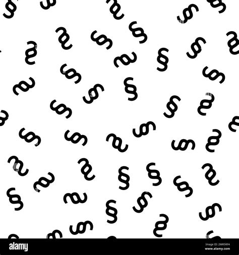Section Signs Random Seamless Pattern Vector Paragraph Marks