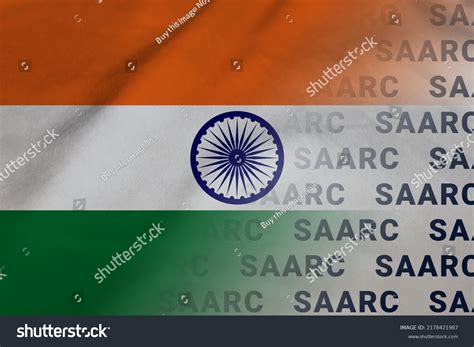 India Flag Saarc Symbol Organization Ind Stock Illustration 2178421987 Shutterstock