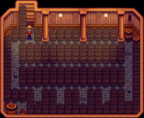 Optimal Cellar Layout 121 Casks Stardewvalley