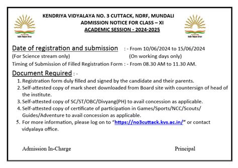 Admission Notice Class Xi 2024 25nkj83imn8e9jc Pdf