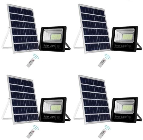 Set Of 5 100w Solar Led Flood Light Teempeest High Quality Ledtronix