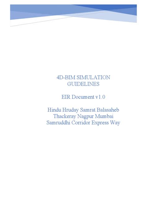 4d bim simulation guidlines download free pdf building information