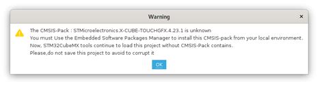 solved error cmsis pack stmicroelectronics x cube tou