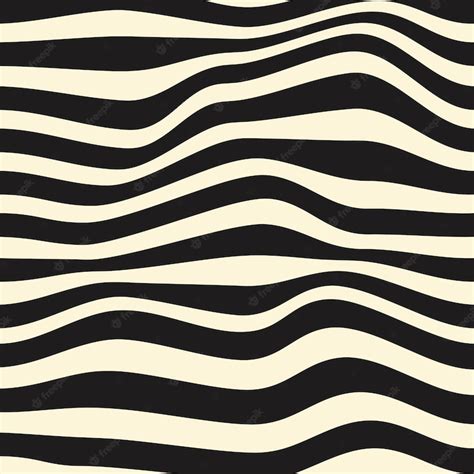 Premium Vector Wavy Stripes Background Abstract Geometric Monochrome Texture