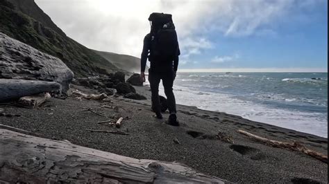 Hiking Part Of The Lost Coast Trail In The King Range National