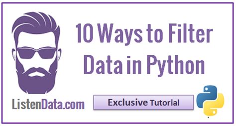 Python 10 Ways To Filter Pandas Dataframe