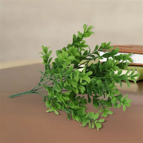 Artificial Plastic Plant Mini Leaves Landscaping Grass For Office Home