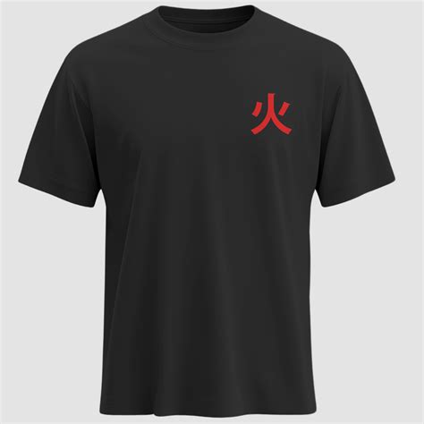 Fire Kanji Fire Storm Kloch { Og Tshirt }