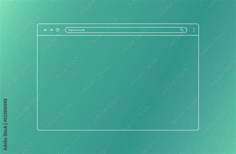 Modern Browser Mockup For Website Webpage User Interface Internet