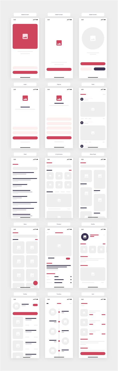 Ecommerce Wireframe Kit Ios Eblocks By Kishore Freebie Supply