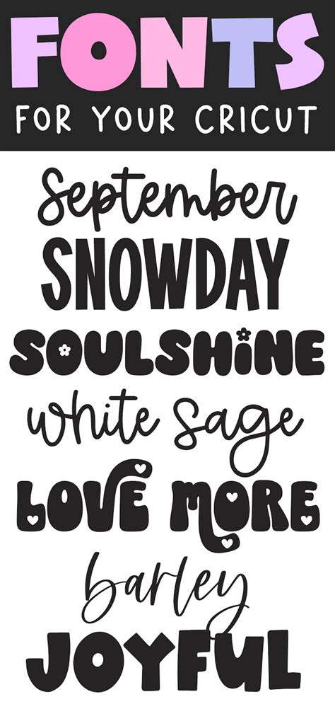 Cricut Fonts Lettering Fonts Cricut Fonts Free Calligraphy Fonts
