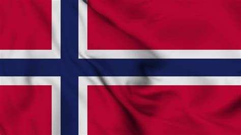 Norway Flag Animation For Background In 4k Happy Independence Day